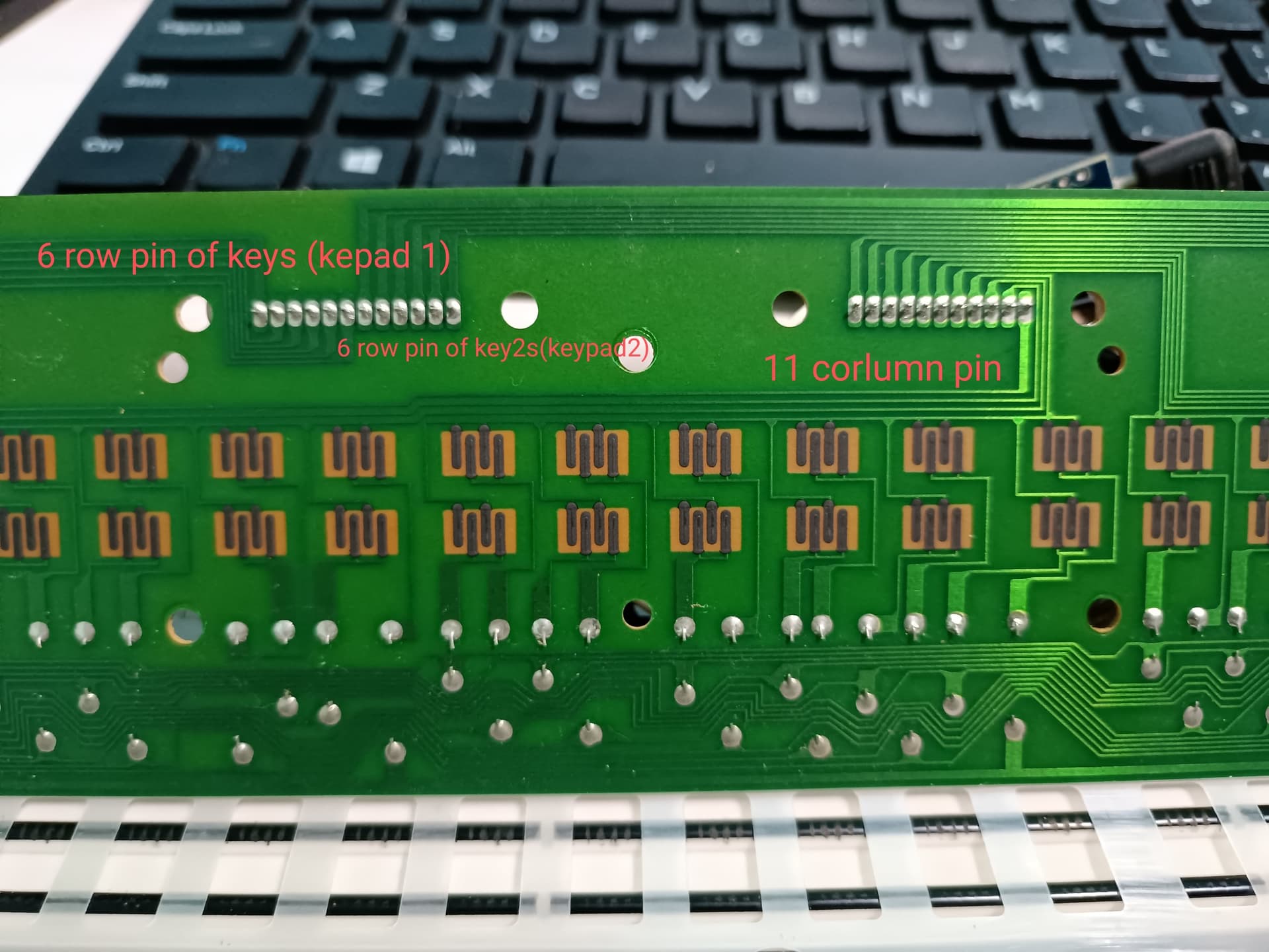 I'm try to make velocity midi keboard by using two keypad, and two keypad have the same row pin ...