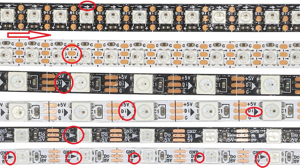 How To Reverse The Direction Of The Led Strip By 180 Degrees Page 2 Programming Arduino Forum