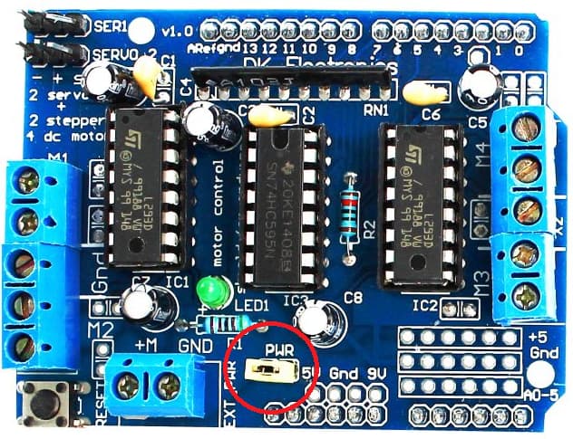 Arduino car With l293d is not turning - Motors, Mechanics, Power and CNC - Arduino Forum