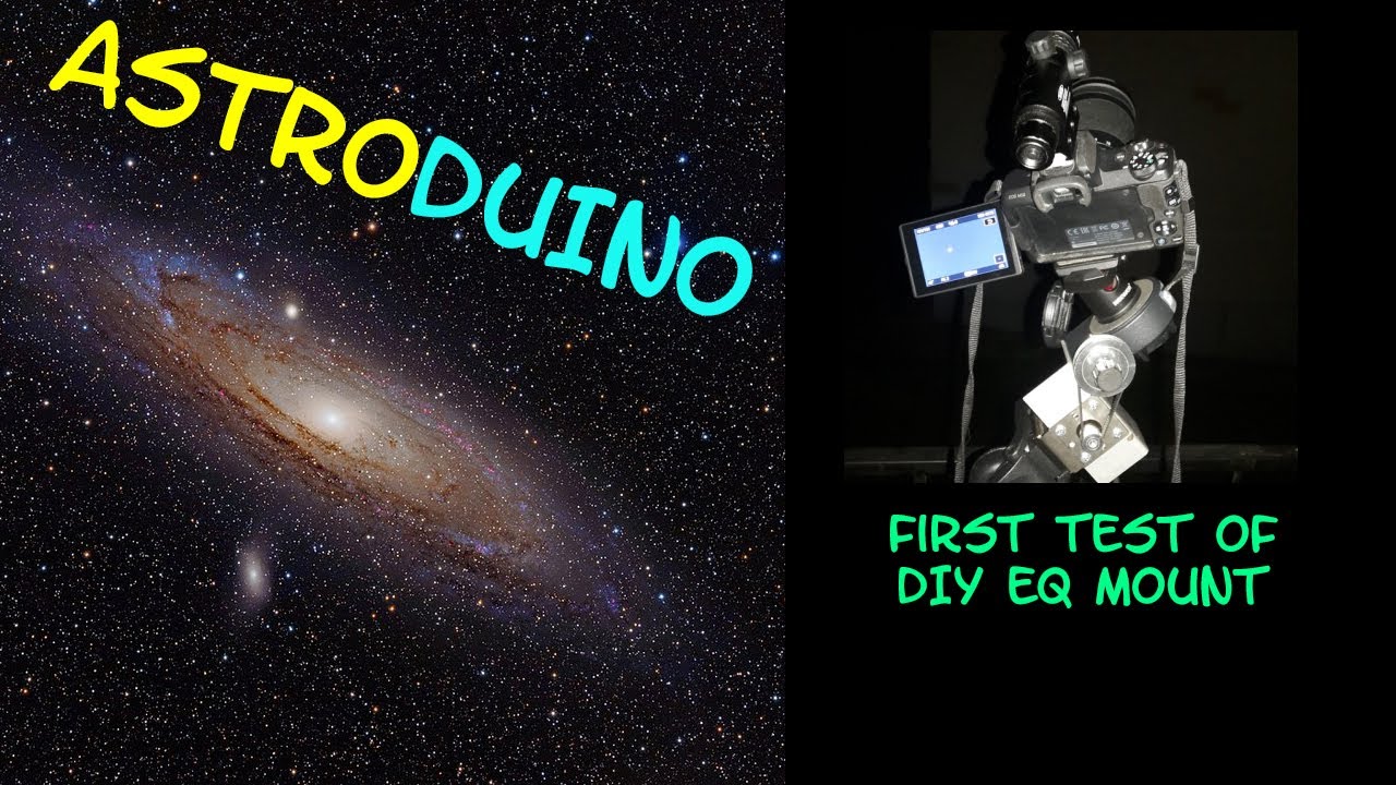 Simple DIY motorised equatorial mount with NEMA 17 & ARDUINO nano - Showcase - Arduino Forum