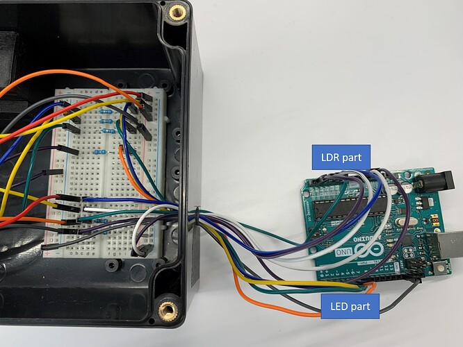 Problem with multiple LDR sensor readings - LEDs and Multiplexing ...