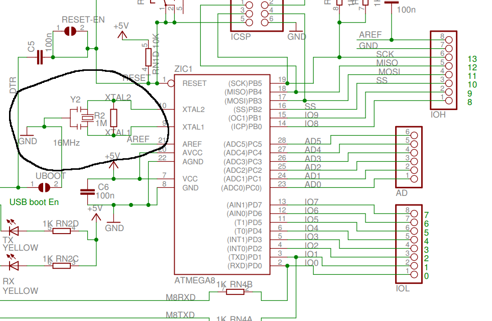 Need help wich correct crystal placement for ATMEGA328P-AU - Hardware Development - Arduino Forum