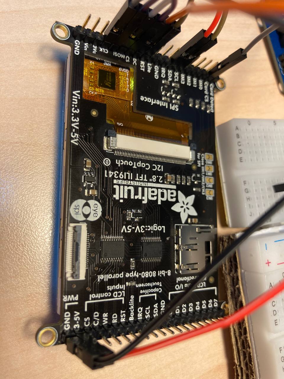 Schermo sempre bianco TFT LCD Capacitivo ILI9341 Adafruit - Hardware - Arduino Forum