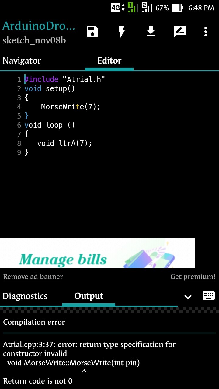 Problem with creating an user defined function. - Programming - Arduino Forum