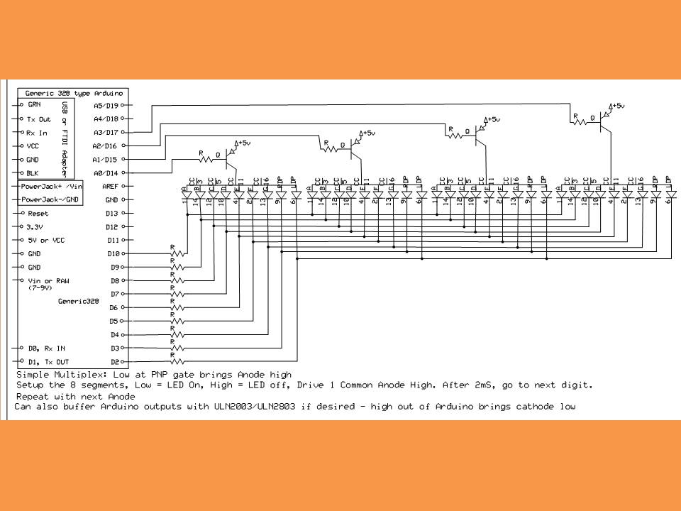 Common Anode 5 7 Segment Led Leds And Multiplexing Arduino Forum