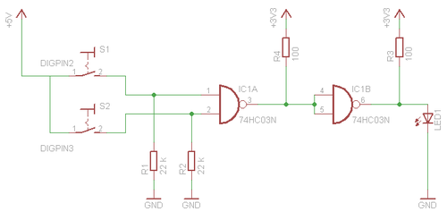 NAND Logic Gate ICs & Arduino - Interfacing - Arduino Forum