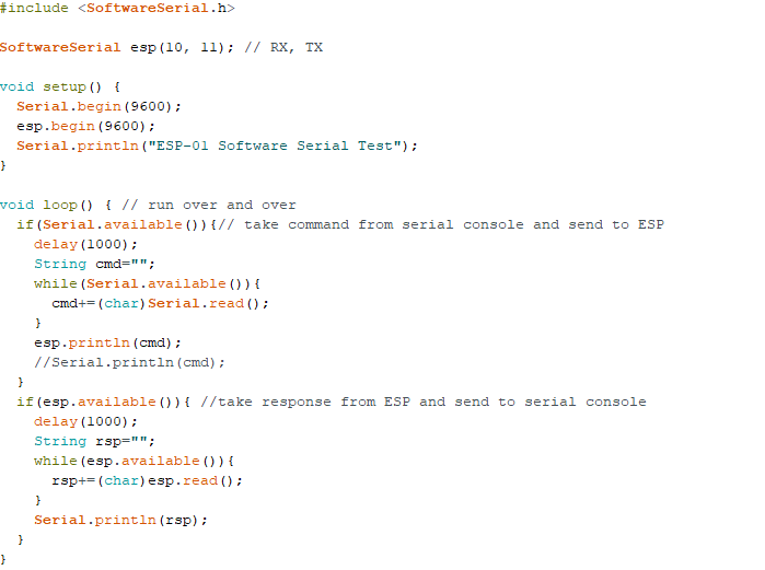 Serial Output from ESP-01 (Hardware Serial vs Software Serial) - Networking, Protocols, and ...
