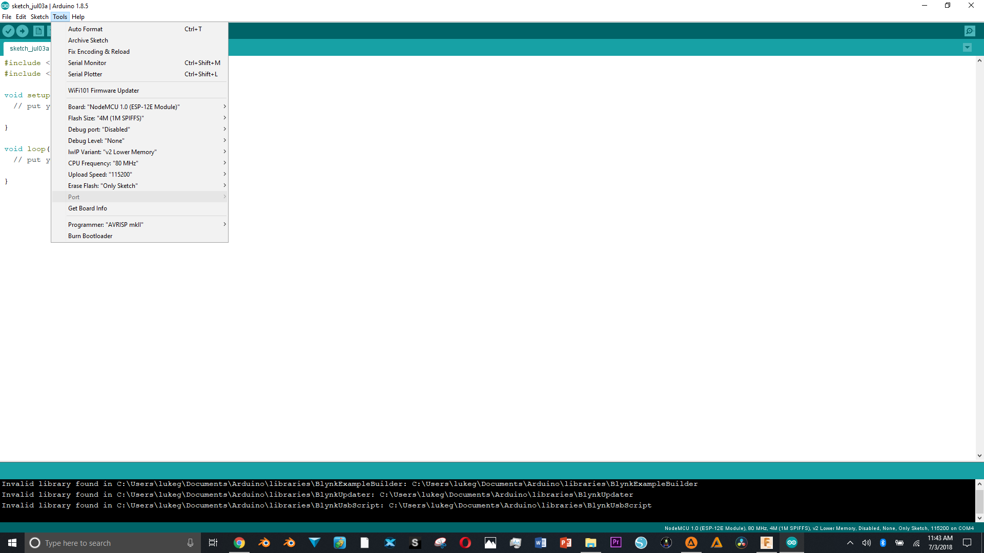 NodeMCU ESP8266 Port Grayed Out - IDE 1.x - Arduino Forum NodeMCU ESP8266 Port Grayed Out - IDE 1.x - Arduino Forum