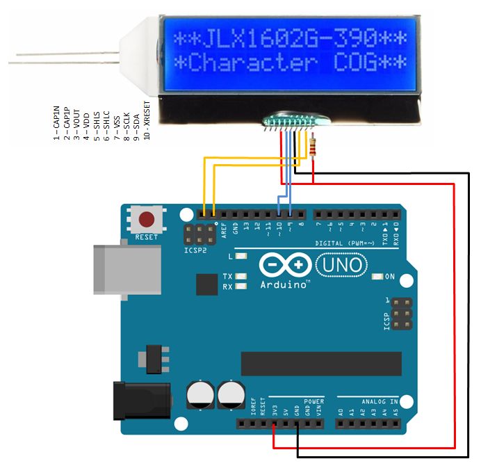 16x2 LCD JLX1602G - Displays - Arduino Forum