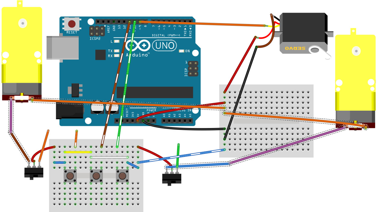Motors causing Servo to act erratically - General Guidance - Arduino Forum