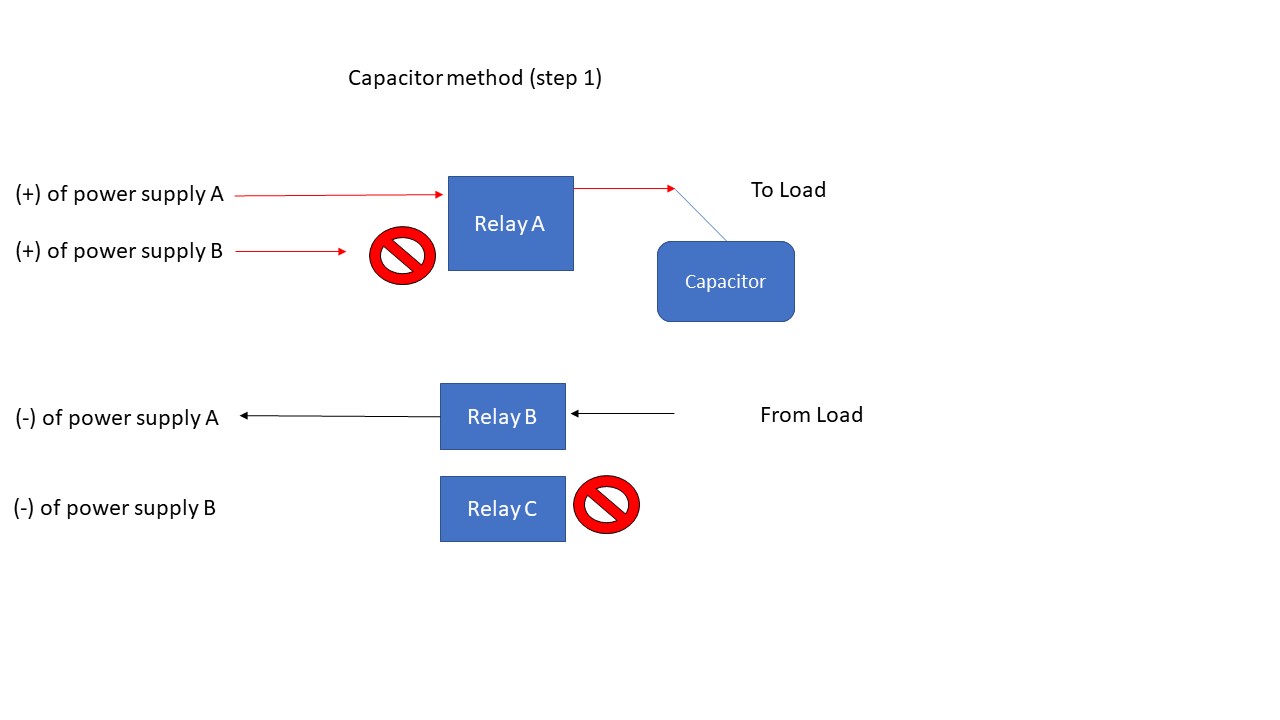 Capacitor or diode option in latching relay set-up? - General Guidance ...
