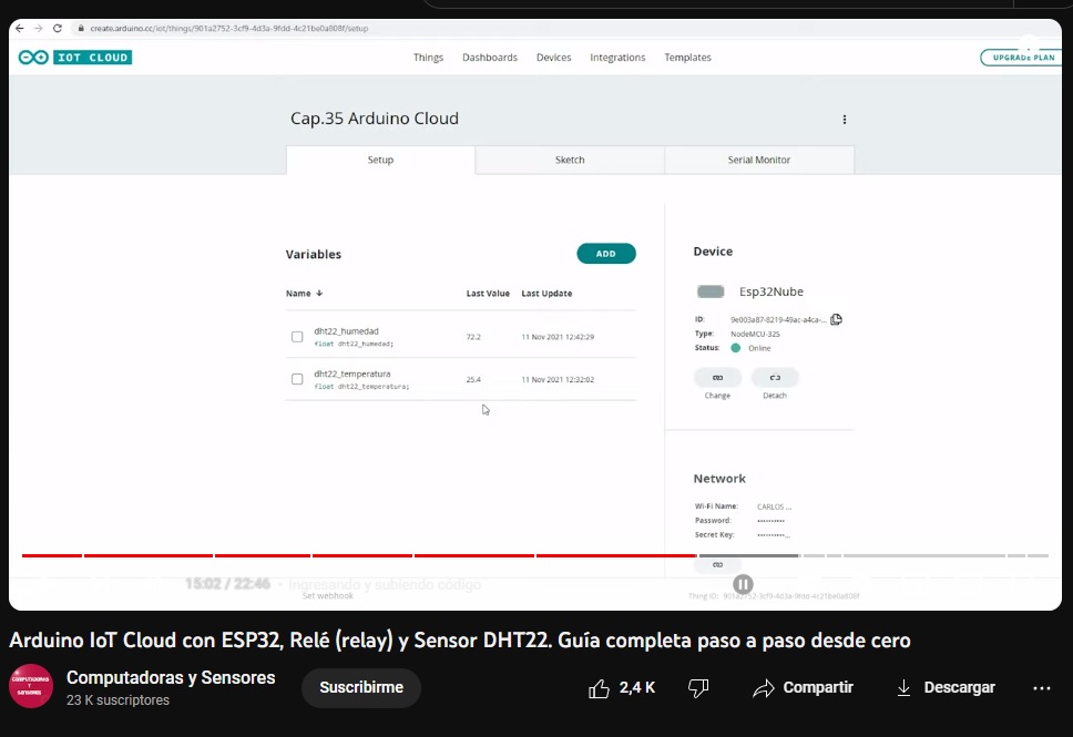 A mi me sigue saliendo OFFLINE en el Arduino IOT Cloud - Español - Arduino Forum