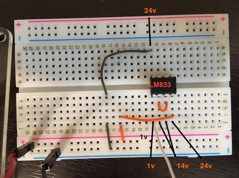 Problem with LM833 - Outputting max voltage. - General Electronics - Arduino Forum
