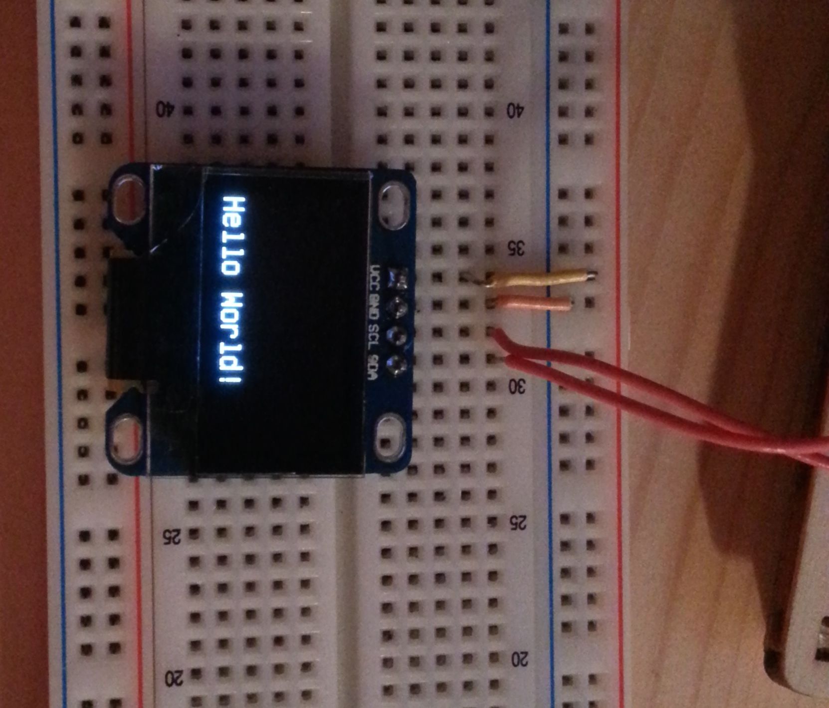 OLED 128x64 LCD don't represent "hello world" as it should be ...