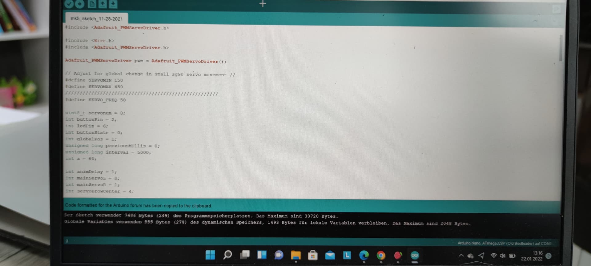Arduino nano Sketch - Page 2 - Deutsch - Arduino Forum