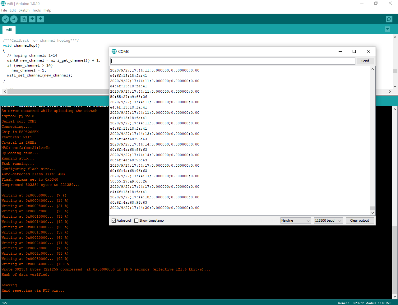 probleem with esp8266 to saving data - General Electronics - Arduino Forum