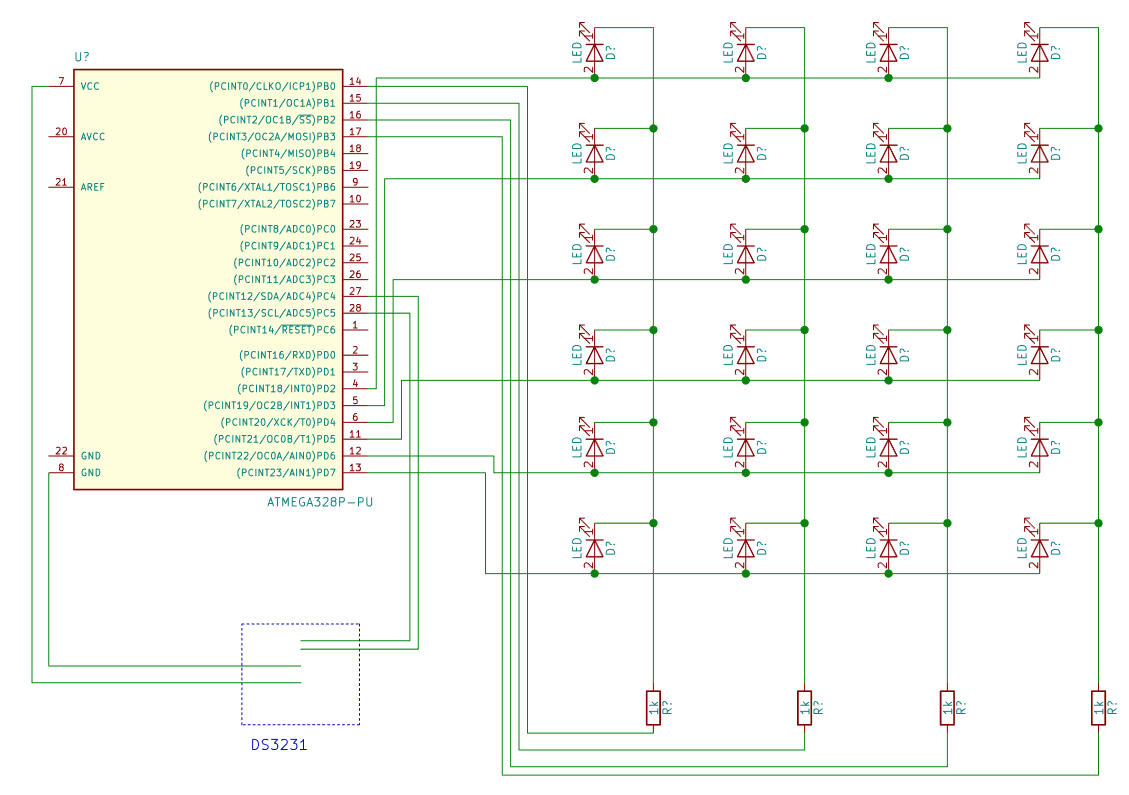 Multiplexing LED only works with serial.print() but not with delay ...