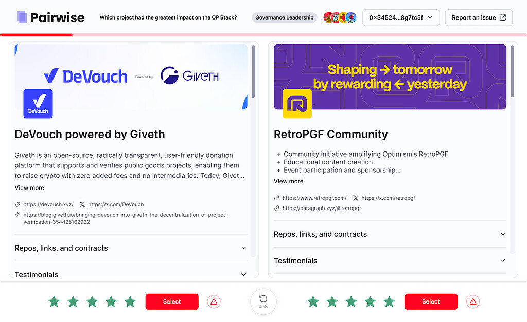 Pairwise: RF6’s Voting Tool & Liquid Democracy Experiment - Retro Funding Missions 🔴 - Optimism ...