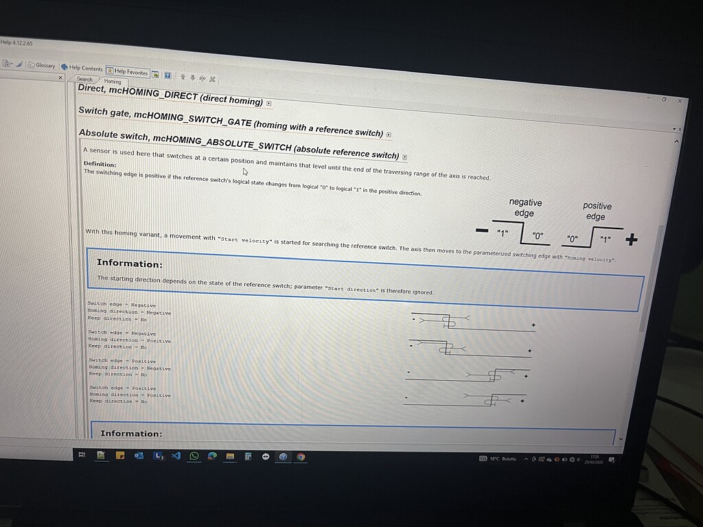 Homing mode - Ask Questions - B&R Community