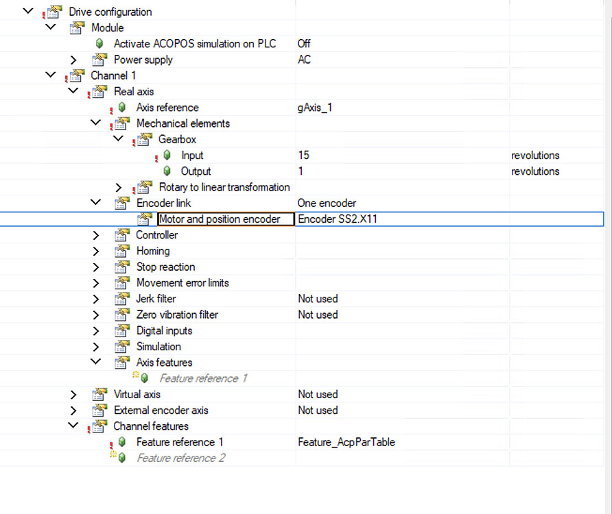 Is it possible to separate the position of an external encoder from ...