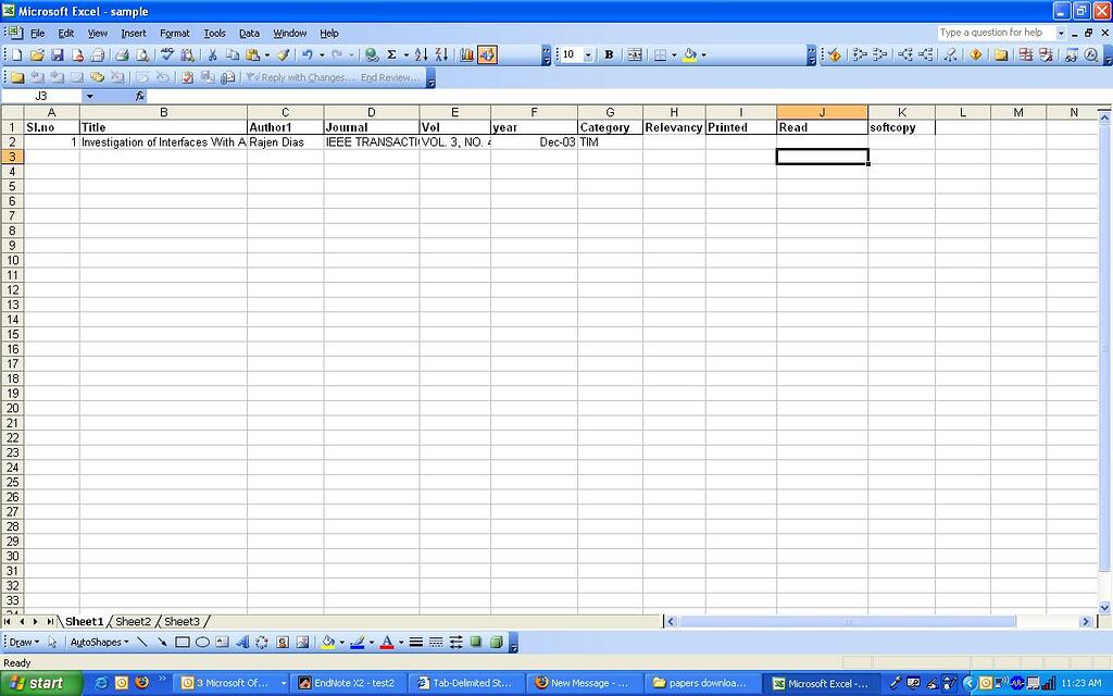 Importing excel files into Endnote X2 - EndNote How To - Discourse