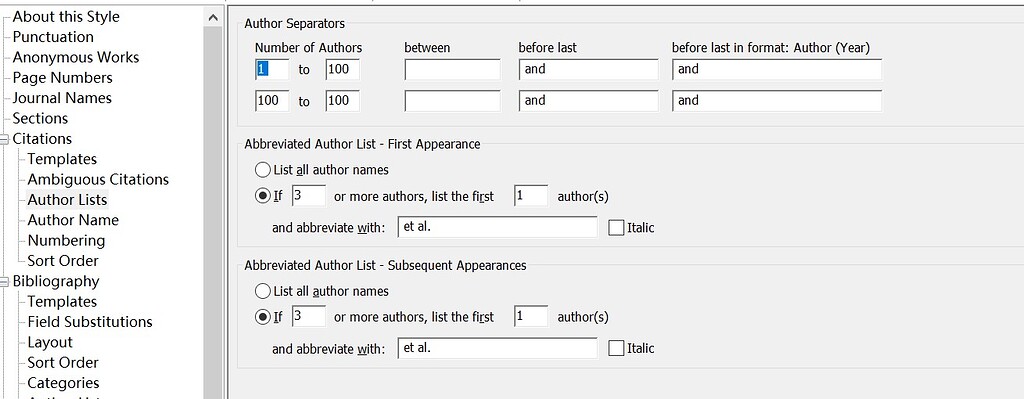 How to set author list - EndNote General - Discourse