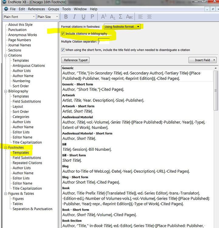How to use Chicago Manual of Style with superscript cite numbers and ...