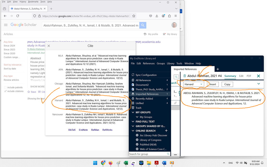 Endnote 20.5: How to capitalize only the first letter of the author(s)’ name(s) (Harvard style ...