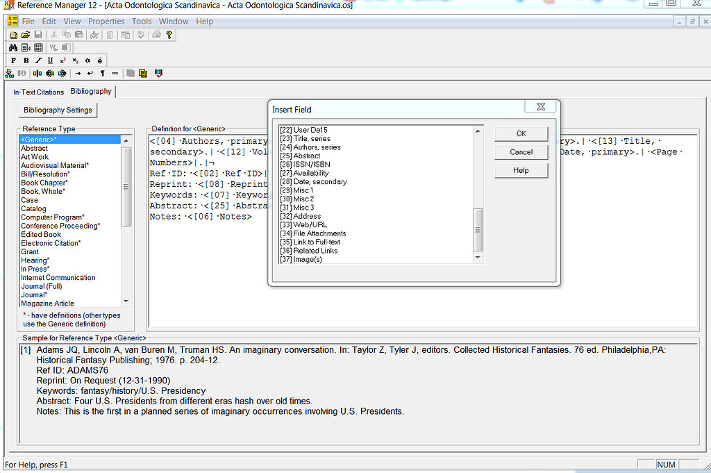 insert DOI? - Reference Manager How To - Discourse