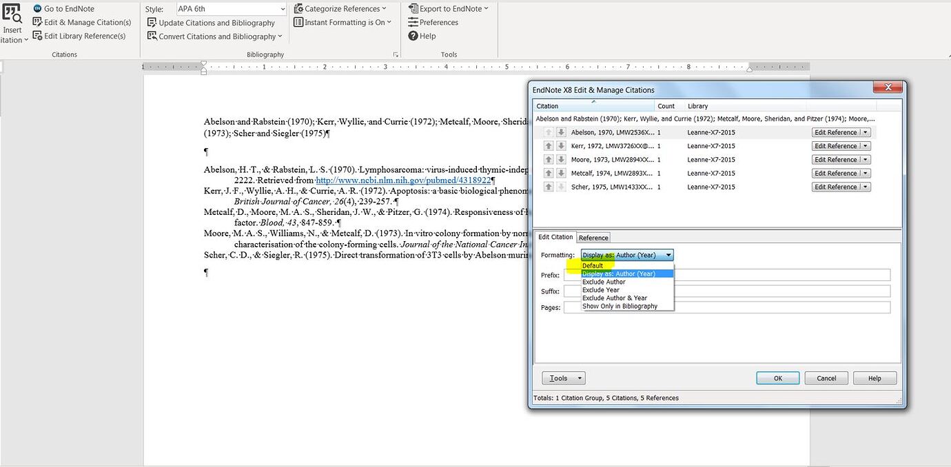 How To Merge In Text Citations 14 By Randomendnotusr EndNote How To Discourse
