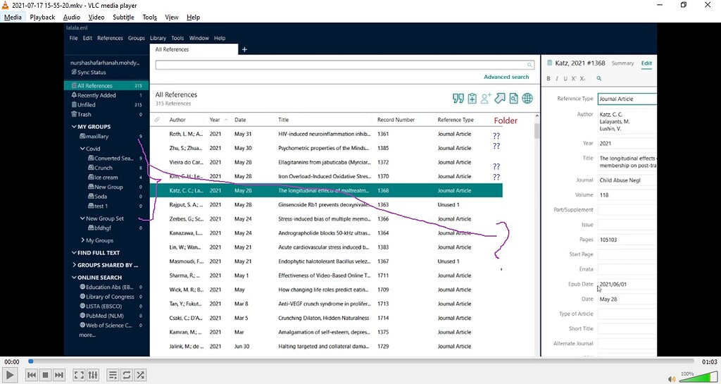 Folder display Suggestion.. - EndNote Product Suggestions - Discourse