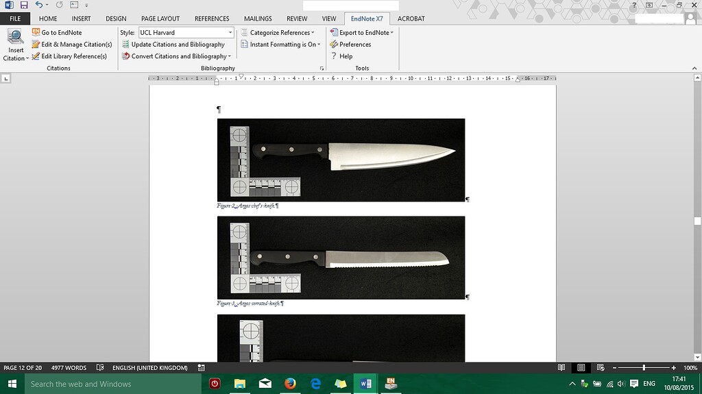 Editing Figure & Caption style - EndNote How To - Discourse