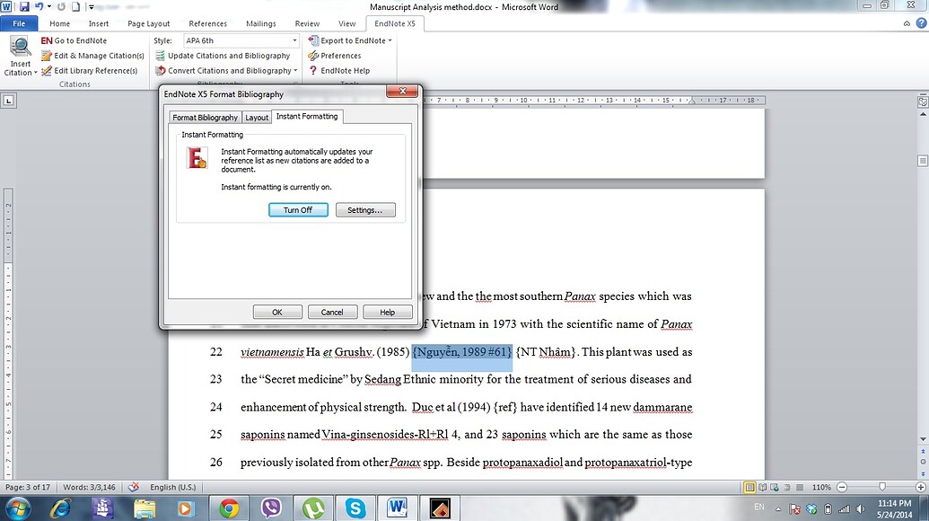 Endnote insert Author, Year instead of Number - EndNote How To - Discourse