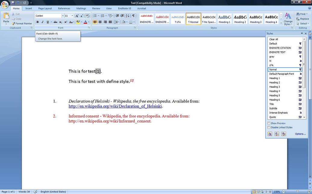 Tips and Tricks: Font and paragraph formatting in Endnote Bibliography ...