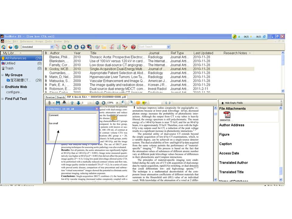 How To Change The Size Of Font In Sticky Note Of Endnote X5 EndNote 