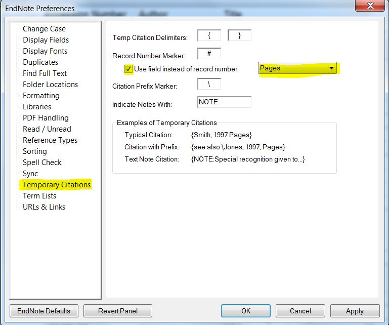 How To Modify Record Number In Endnote 3 By Mamarie EndNote How To