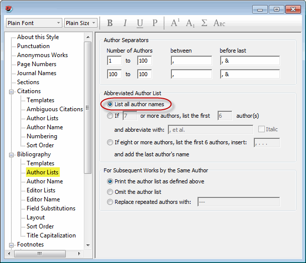 I Need All Authors In My Reference List EndNote General Discourse