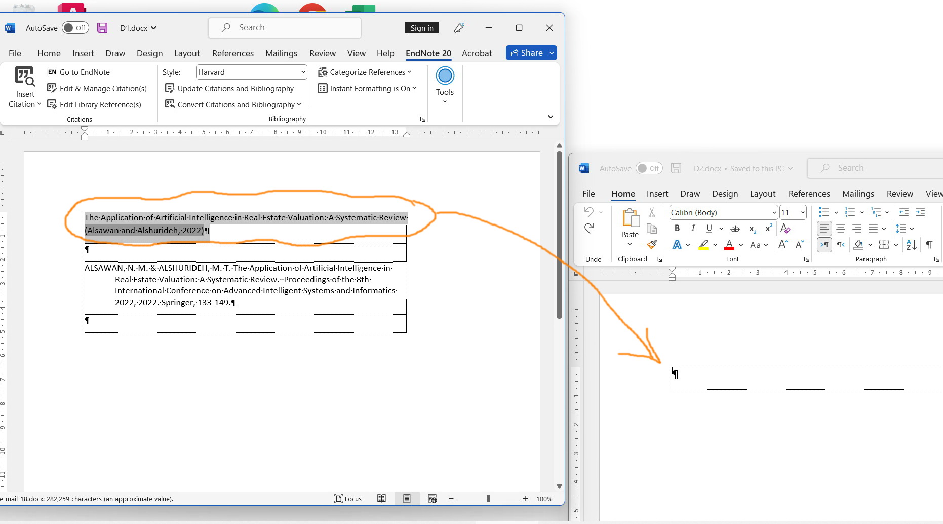 EndNote 20 How To Copy Endnote Based Citation From Word File To