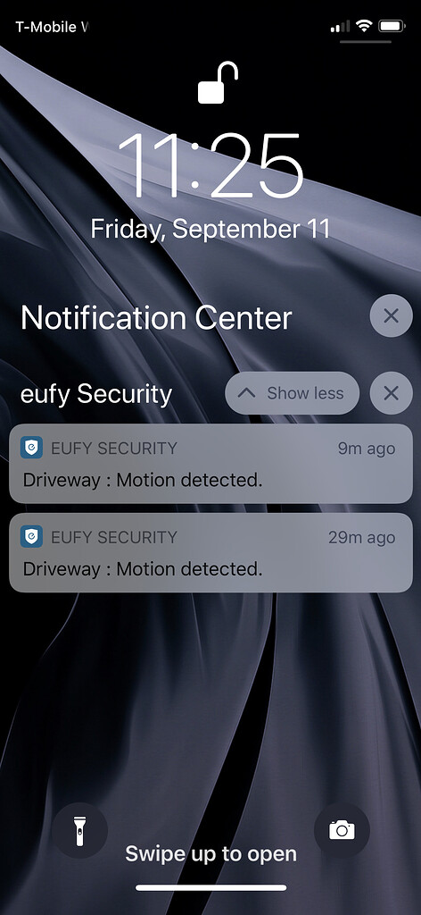 iOS Notification Center notifications - Archived - eufy Community