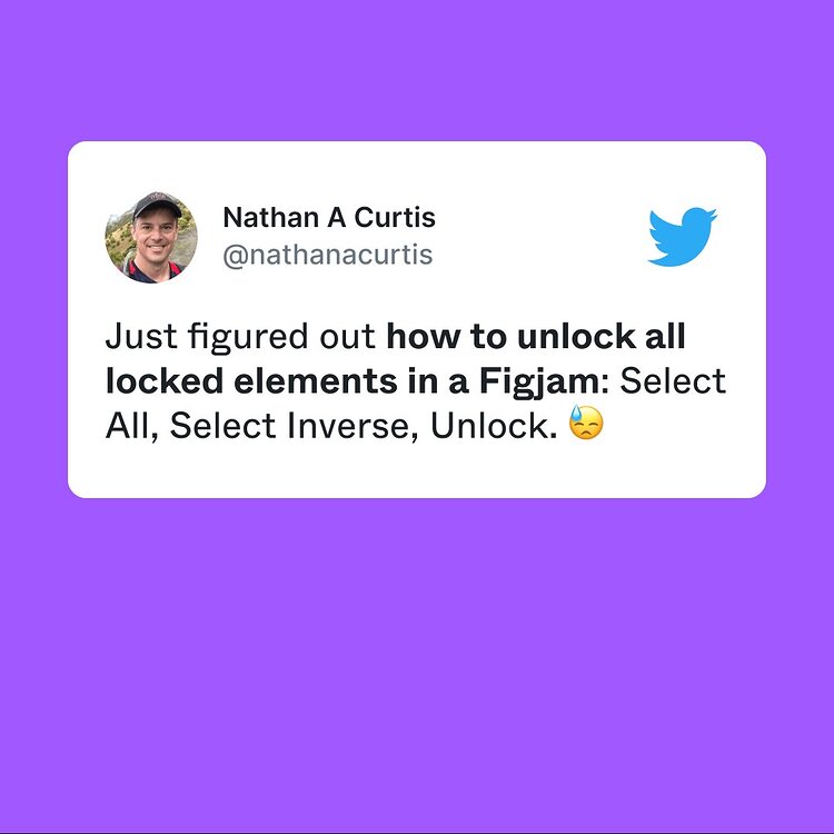 Unlocking Multiple Objects At Once FigJam Figma Community Forum