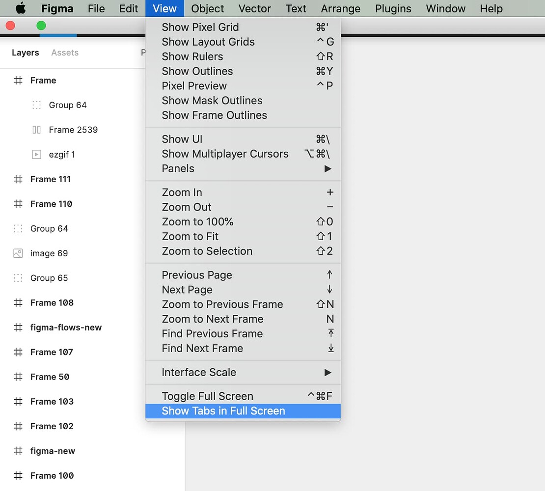 How To Show Tabs In Full Screen Ask The Community Figma Community Forum