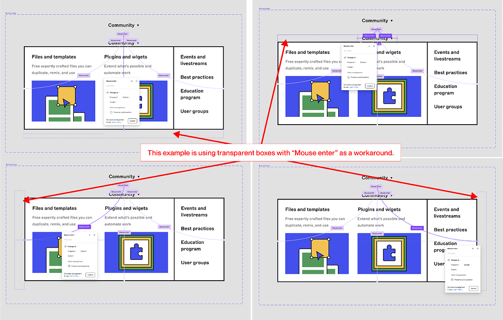 Mouse Enter Leave Flickering Ask The Community Figma Community Forum