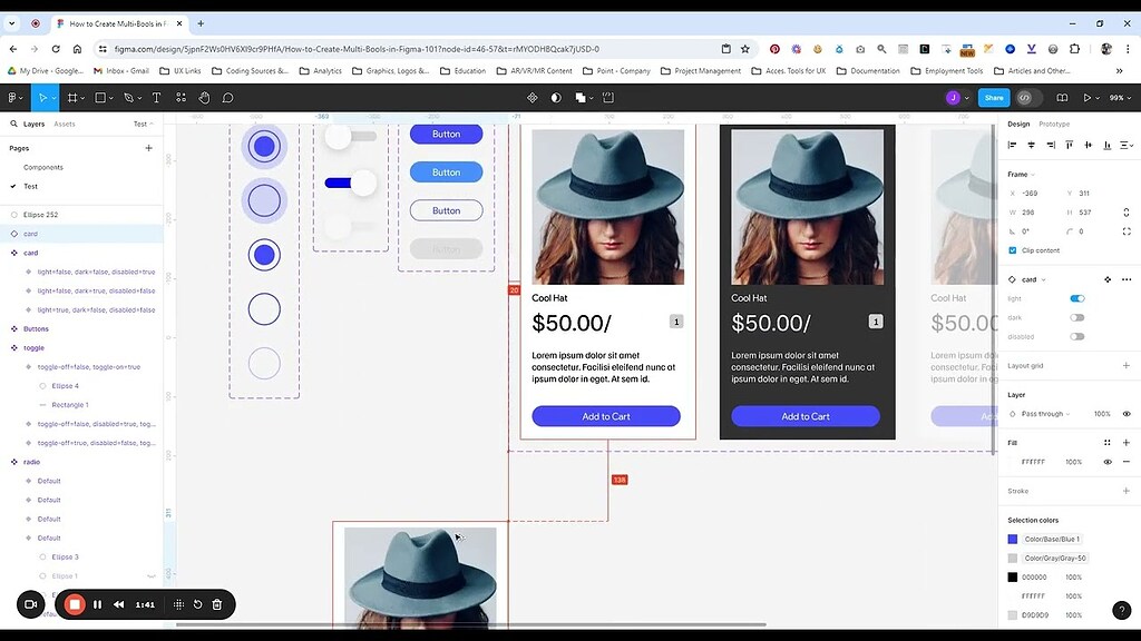 Multiple Boolean With Single Component General Discussion Figma Community Forum