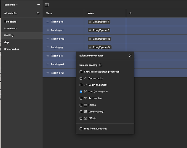 Variables distinguish between auto layout gap and padding - Share an ... Variables distinguish between auto layout gap and padding - Share an ...