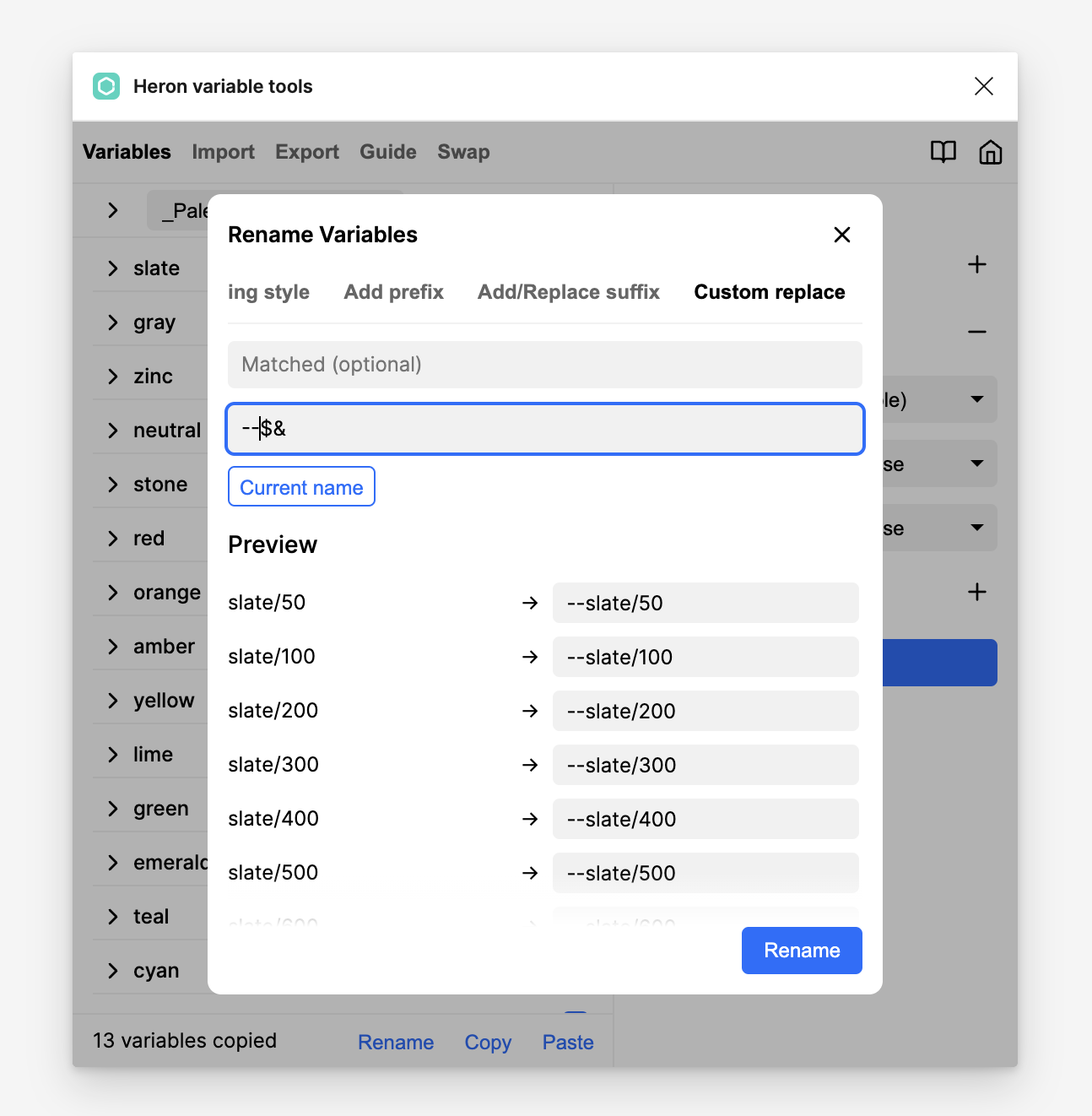 Allow The Same Functionality For Renaming Layers When Renaming Variables Share An Idea Figma