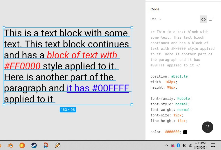 Cant Inspect Multiple Inline Color Styles Share An Idea Figma Community Forum 