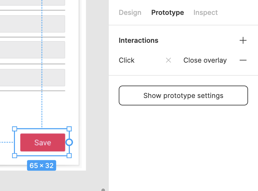 Close Overlay Interaction Is Not Visible On The Canvas Share An Idea Figma Community Forum