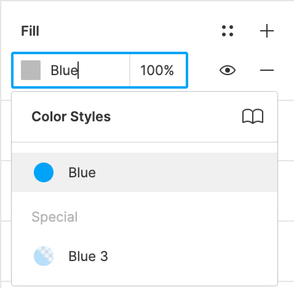 Search In Color Styles From Color Text Input Share An Idea Figma