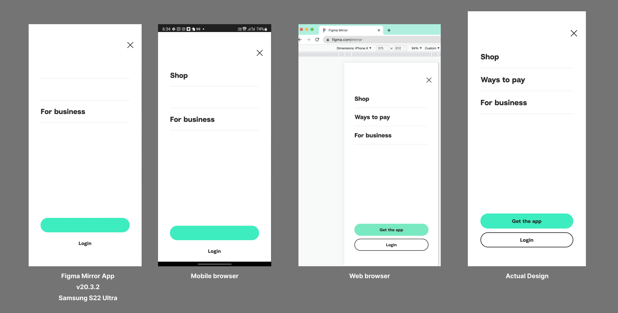 Figma Mirror App Doesn t Render The Design Correctly Mobile Apps 