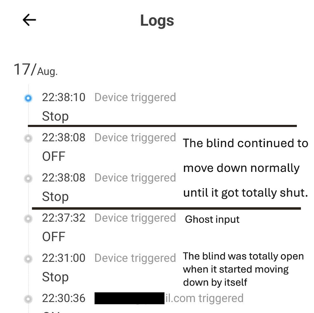 DUALR3 (non-Lite) – shutter moves on its own with long cable run. Need tips to stop “ghost ...